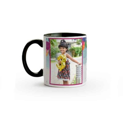 Customized Inner Color Mug Printing - Black - Print it