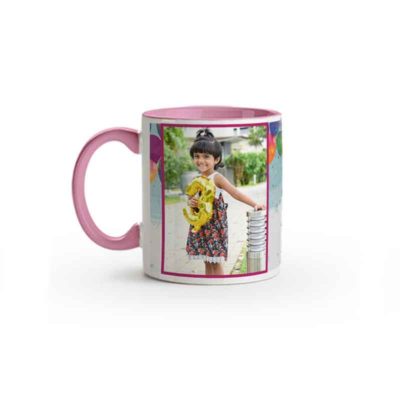 Customized Inner Color Mug Printing - Pink - Print it