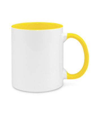 Customized Inner Color Mug Printing - Yellow - Print it