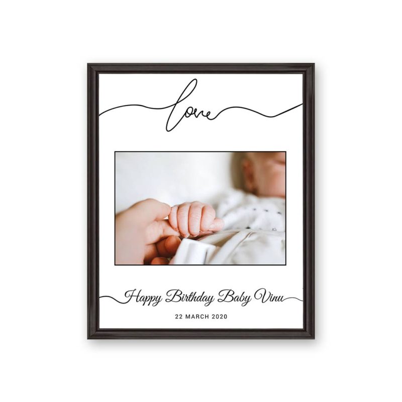 Baby Birthday Photo Frame - B05 - 12"x15" by Print it | Free Delivery