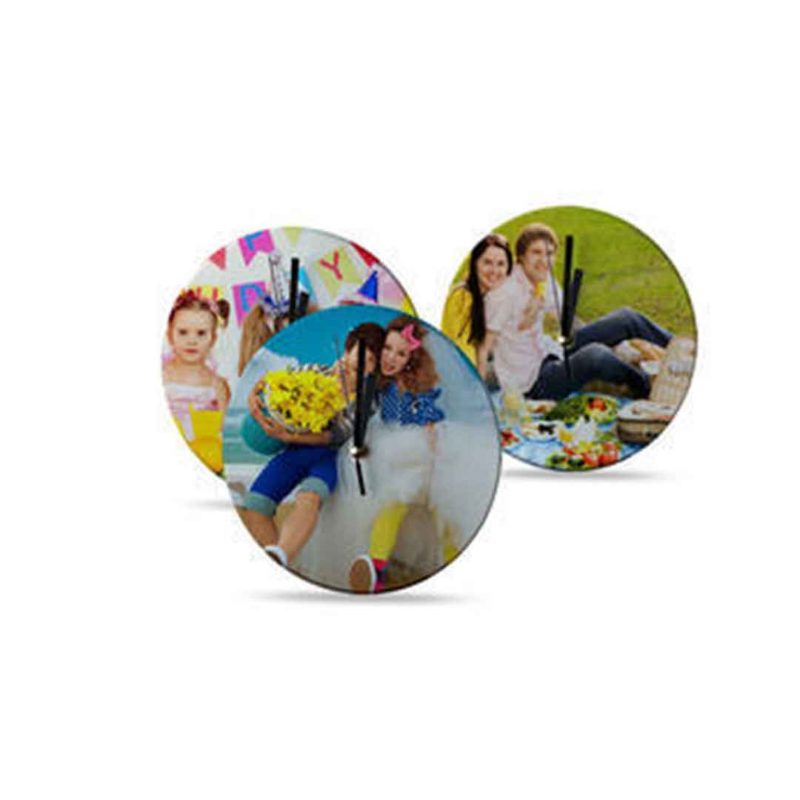 Personalize Glass Wall Clock Printing - BL27 Gift Clock - Print it Sri ...