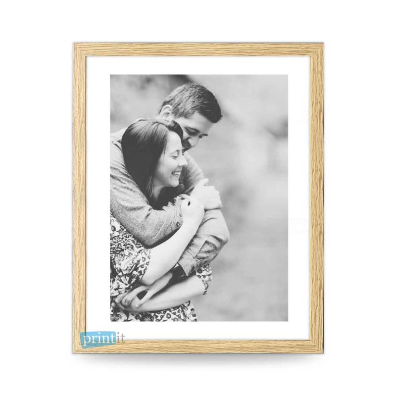 12″x15″ Pinewood Photo Frame with glass - Print it